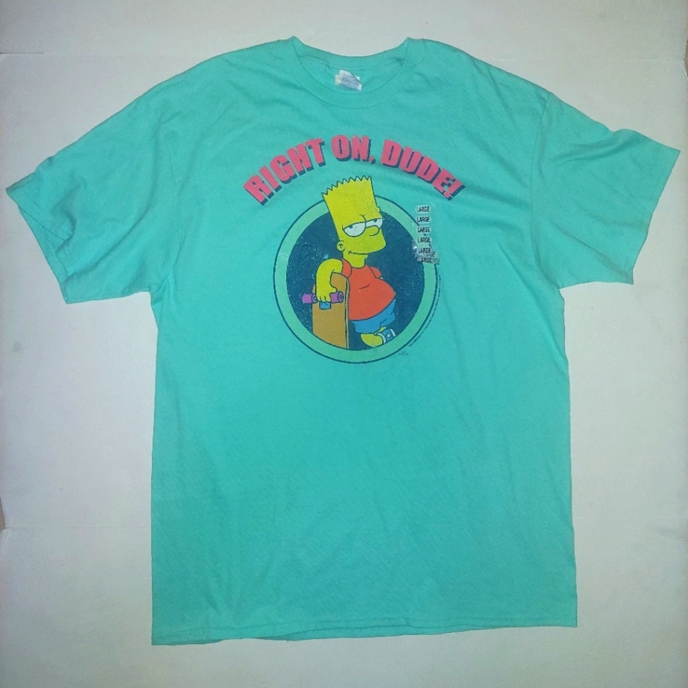 The Simpsons Bart Simpson Right On Dude Skateboard Di… - Gem